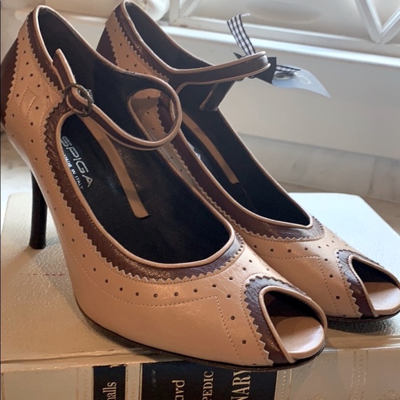 Via Spiga | Shoes | Via Spiga Retro Style Leather Heels | Poshmark